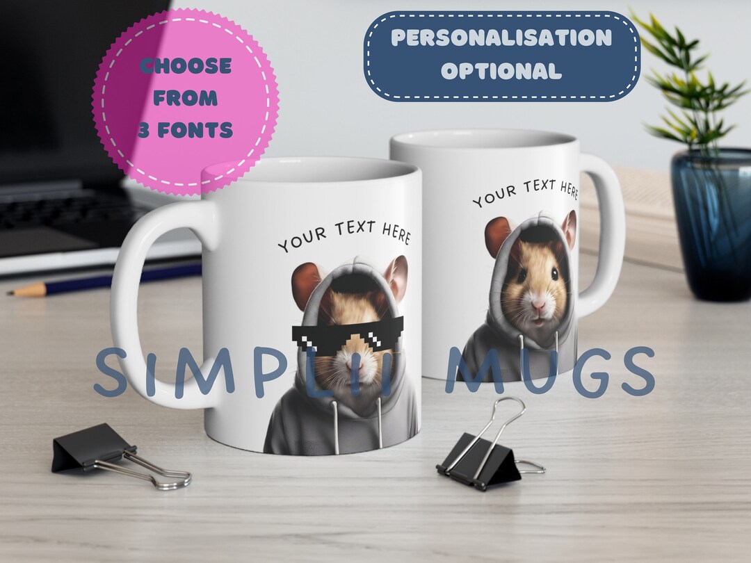 Hamster Mug, Hamster is My Spirit Animal Mug, Durable Ceramic, Everyday ...