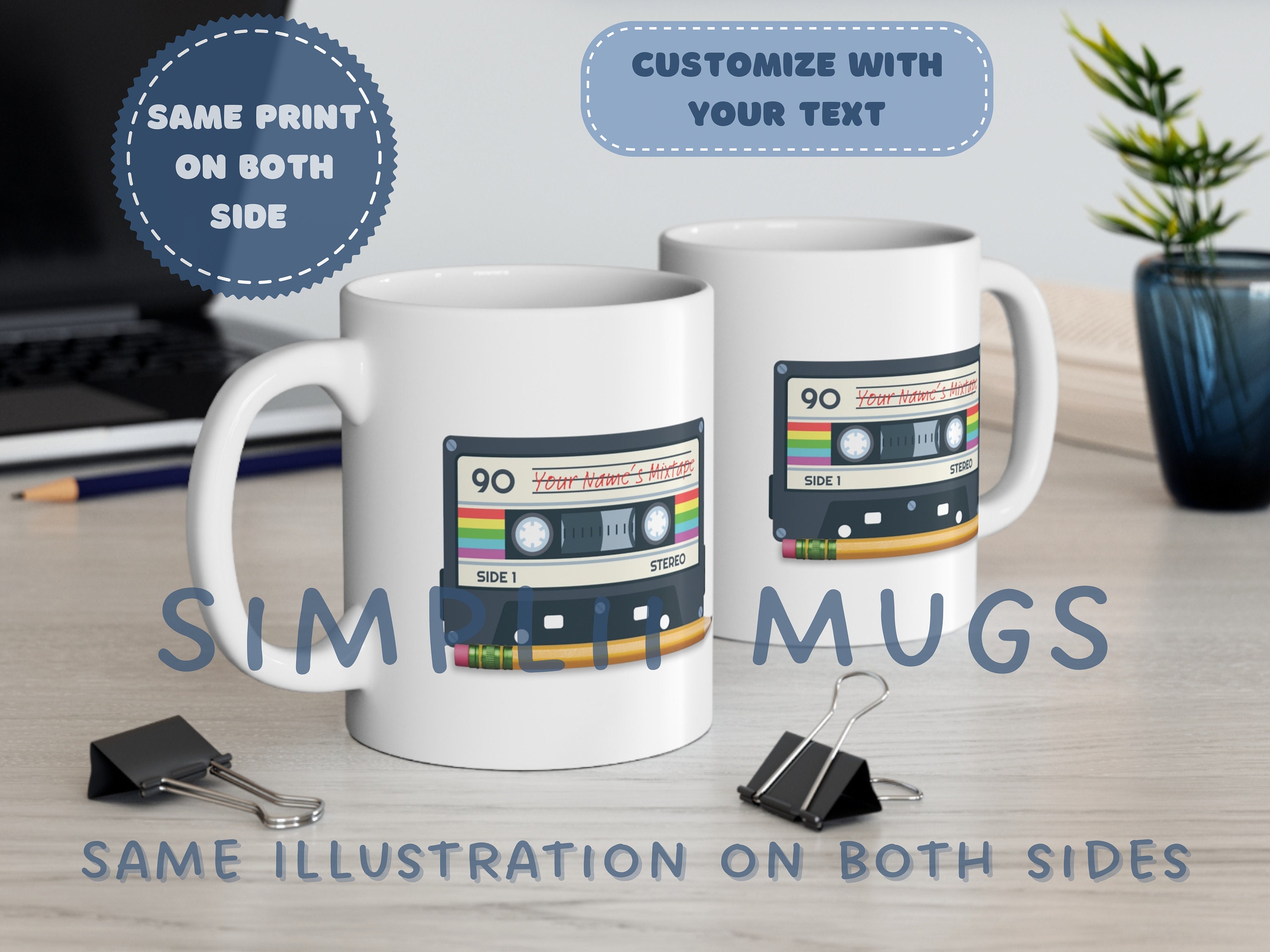 Custom Mixtape With Pencil | Personalised Mixtape | Personalised Gift ...