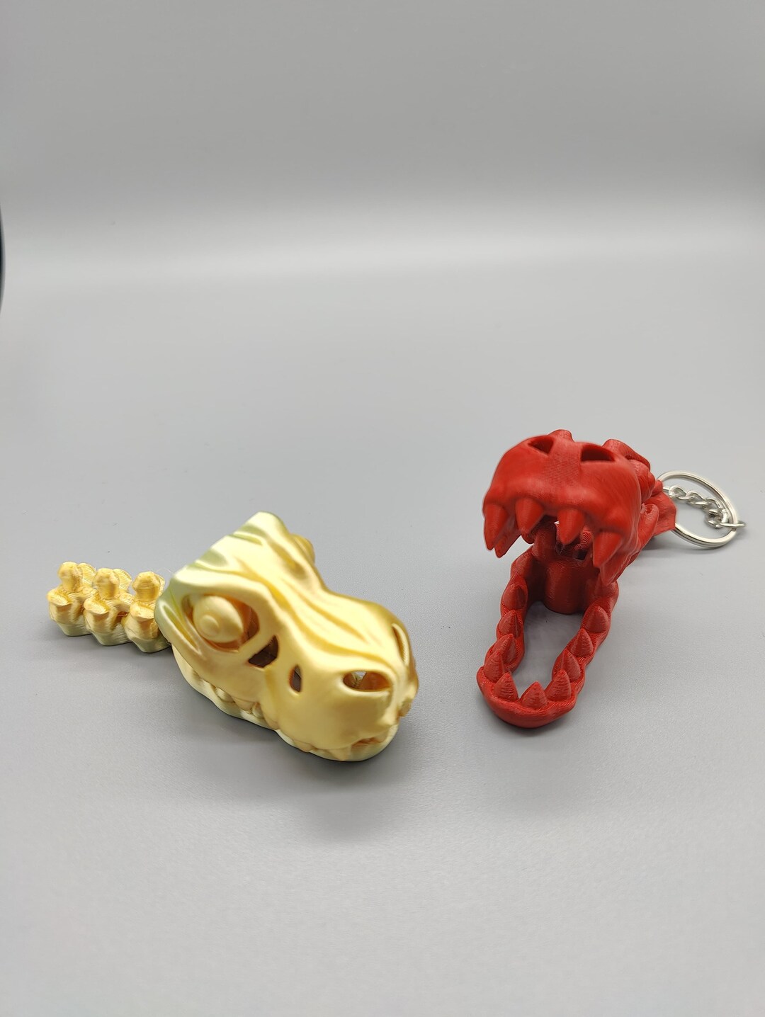 Skeleton T-rex Keychain - Etsy