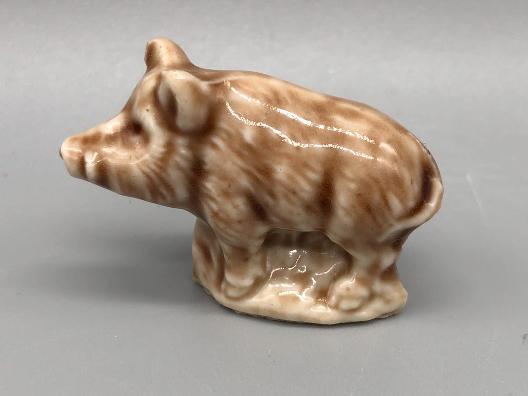 Vintage Wade Pig Figurine Vintage Wade Whimsies Wild Boar Figurine Wade ...