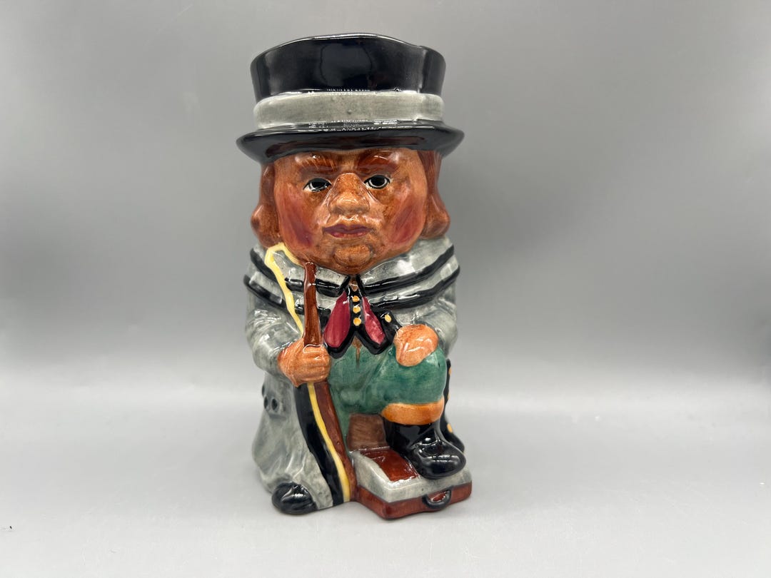 Vintage Staffordshire Charactor Jugs Coachman Toby Jug | Small Coachman ...