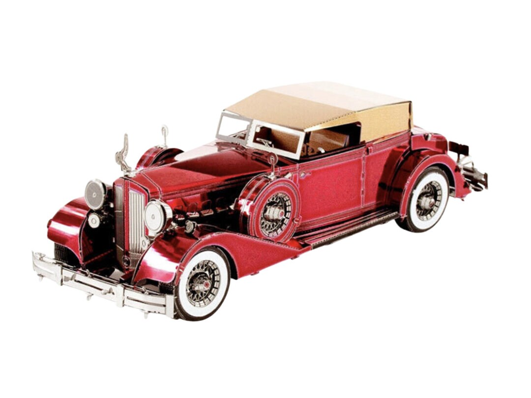 1934 Packard Type 12 Model Kit - Classic Car 3D Metal Puzzle, Laser Cut ...