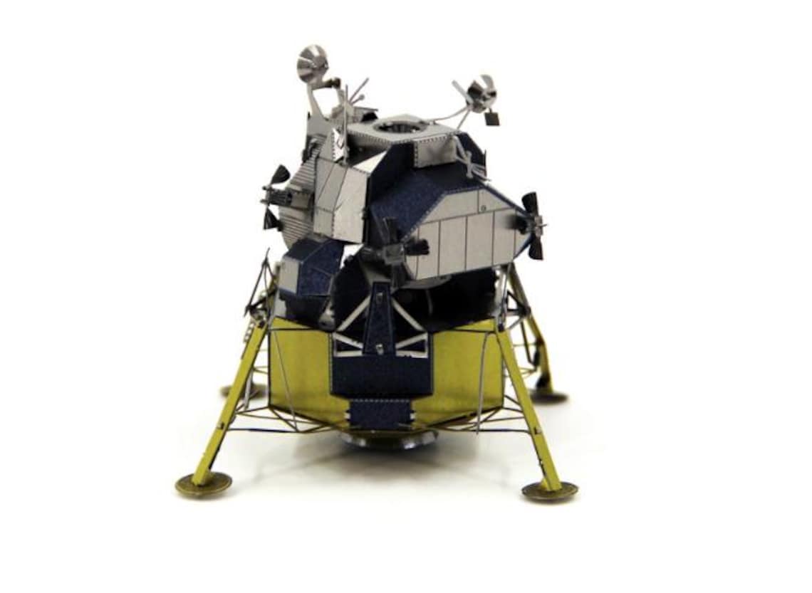 US Apollo Lunar Module Metal Model Kit 3D Puzzle Craft Gift Laser Cut ...