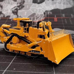Dozer Dump Truck Excavator Metal Model Kit Bulldozer Dozer With 3D ...
