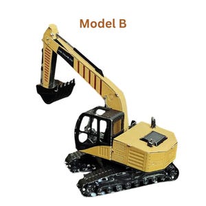 Construction Excavator Building Metal Model Kit 3D Puzzle Craft Gift ...