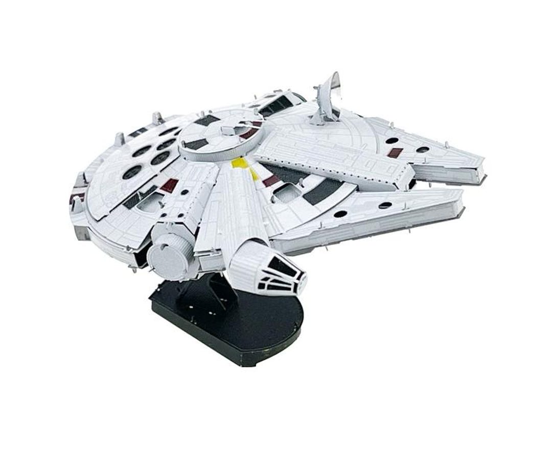 Star Wars Millennium Falcon Metal Model Kit 3D Puzzle Craft Gift Laser ...