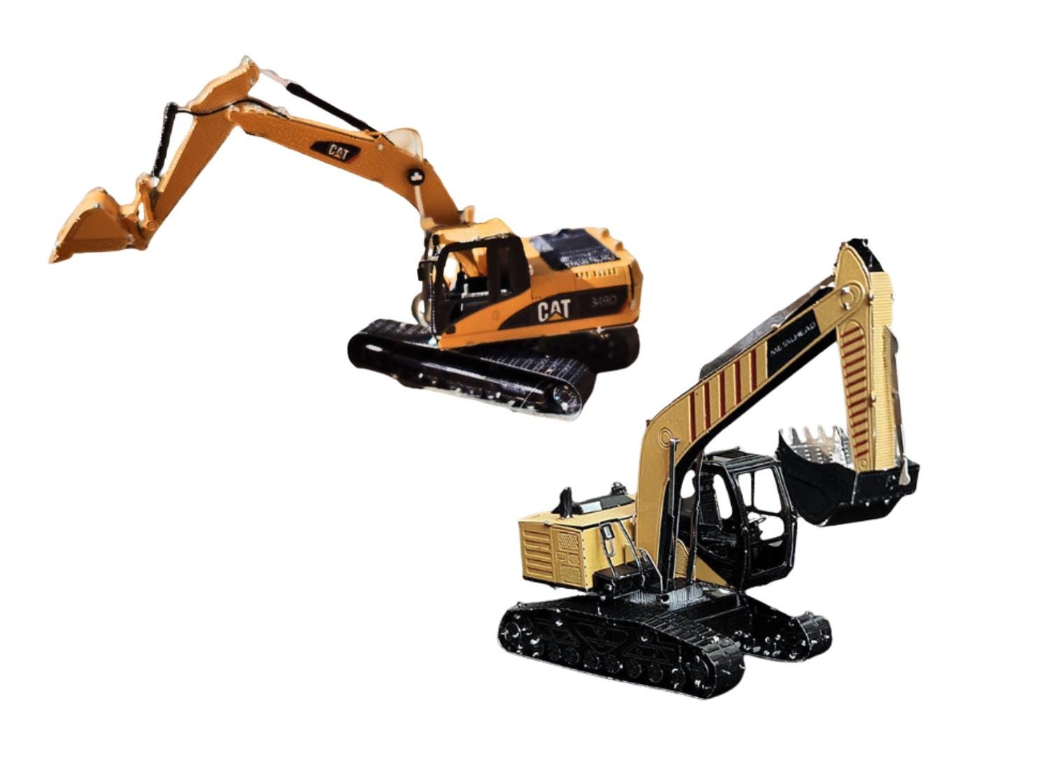 Construction Excavator Building Metal Model Kit 3D Puzzle Craft Gift ...