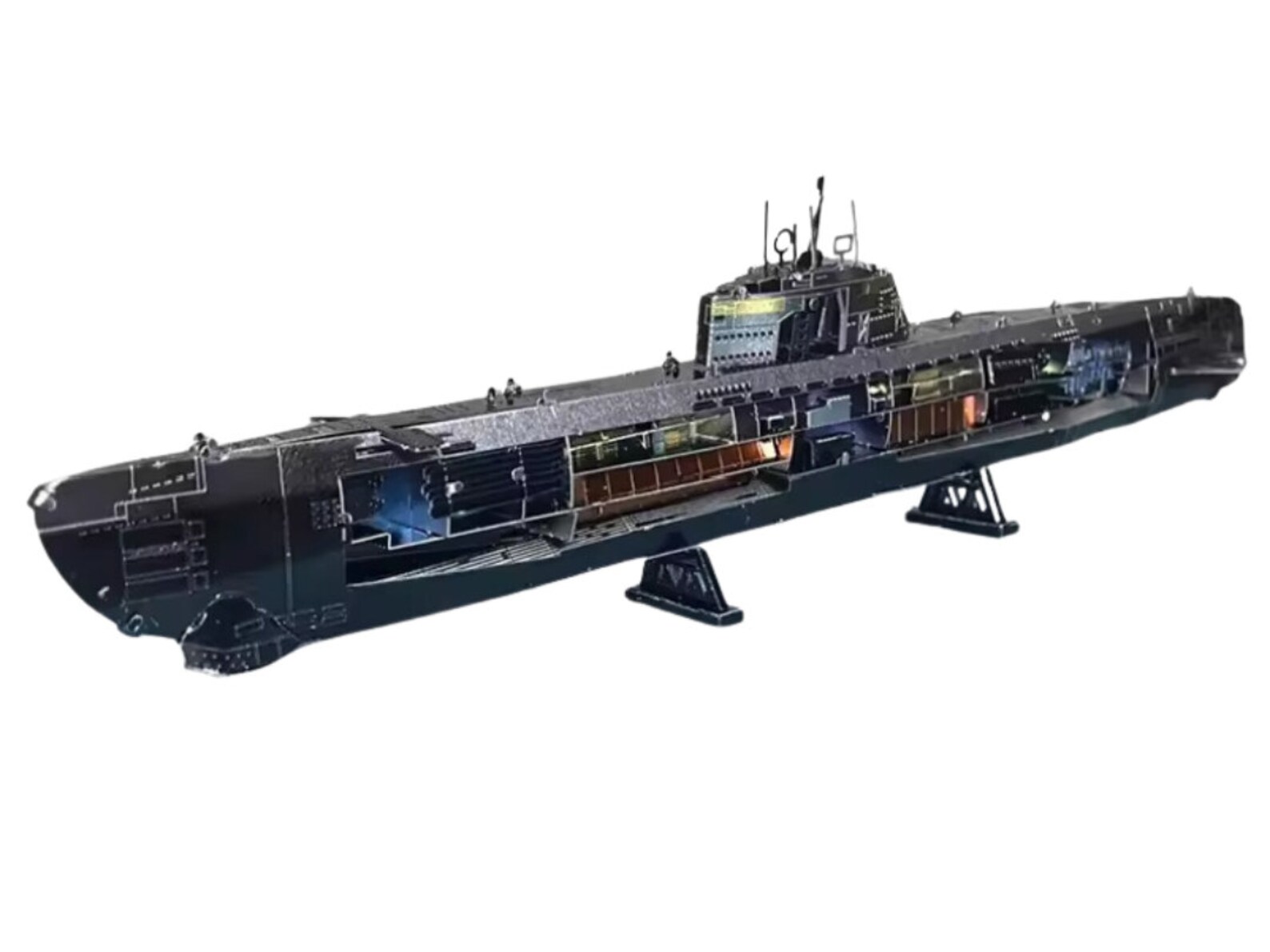 DIY 3D Submarine Puzzle Kit Precision Laser Cut Metal Model, Engaging ...
