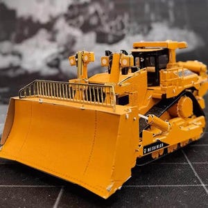 Dozer Dump Truck Excavator Metal Model Kit Bulldozer Dozer With 3D ...
