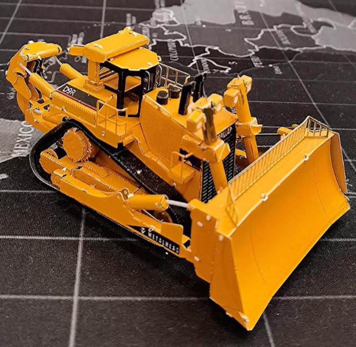 Dozer Dump Truck Excavator Metal Model Kit Bulldozer Dozer With 3D ...