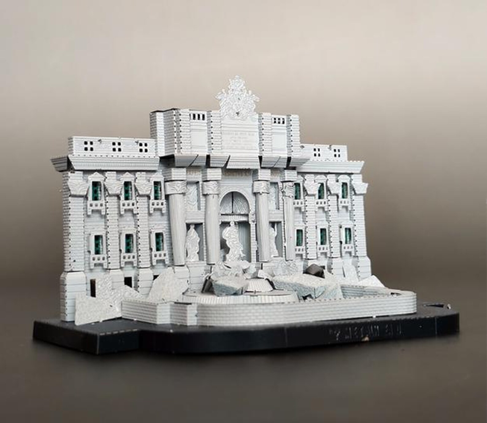 The Trevi Fountain 3D Jigsaw - DIY Metal Model Kit, Rome Fontana Di ...