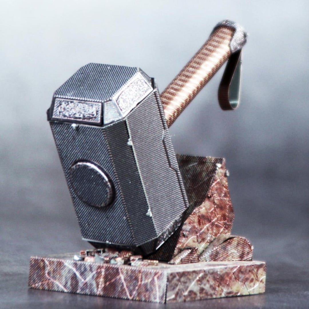 Thor's Hammer Metal Model Kit 3D Puzzle Craft Gift Laser Cut Puzzles ...