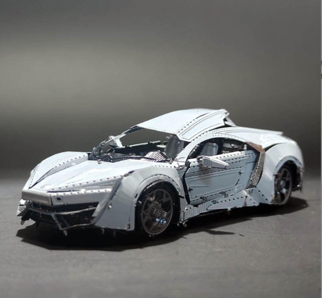 Supercar Metal Model Kit 3D Puzzle Craft Gift Laser Cut Puzzles Jigsaw ...
