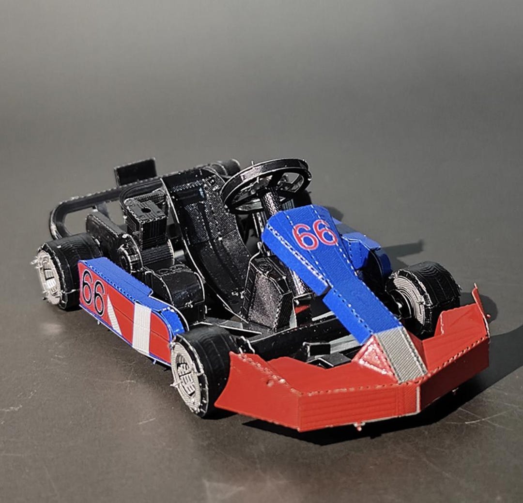Go Kart Racing Kart Metal Model Kit 3D Puzzle Craft Gift Laser Cut ...