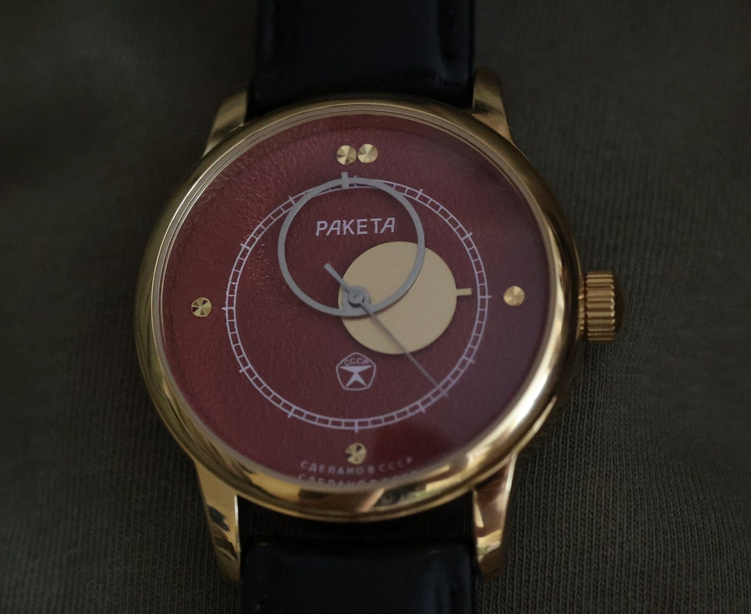 Red Watch Raketa Kopernik COPERNICUS, Montre Vintage, Moon Watch, Mens ...