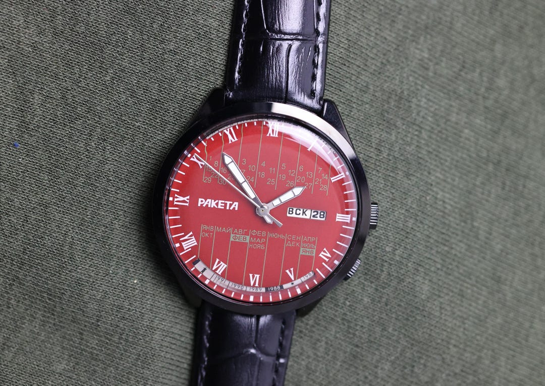 Raketa Multi Year Calendar, Raketa College Watch, Raketa Cal.2628.h ...