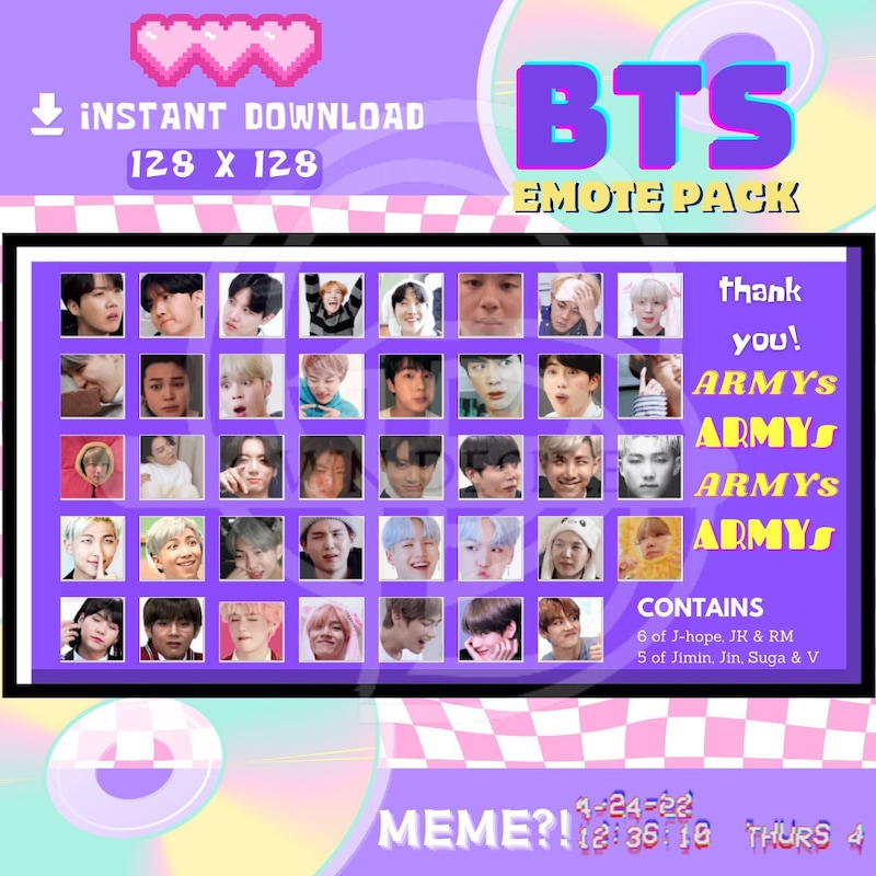 Bts Memes Digital - Etsy