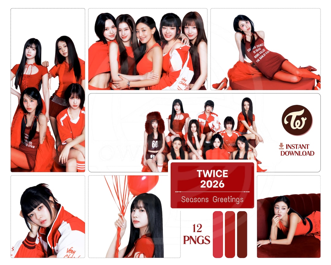 Twice Season's Greetings 2026 | Digital | Instant Download | Kpop | PNG ...