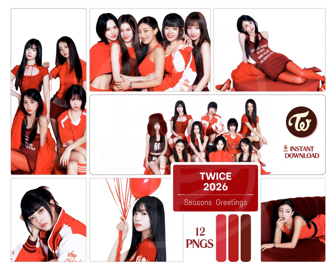 Twice Season's Greetings 2026 | Digital | Instant Download | Kpop | PNG ...
