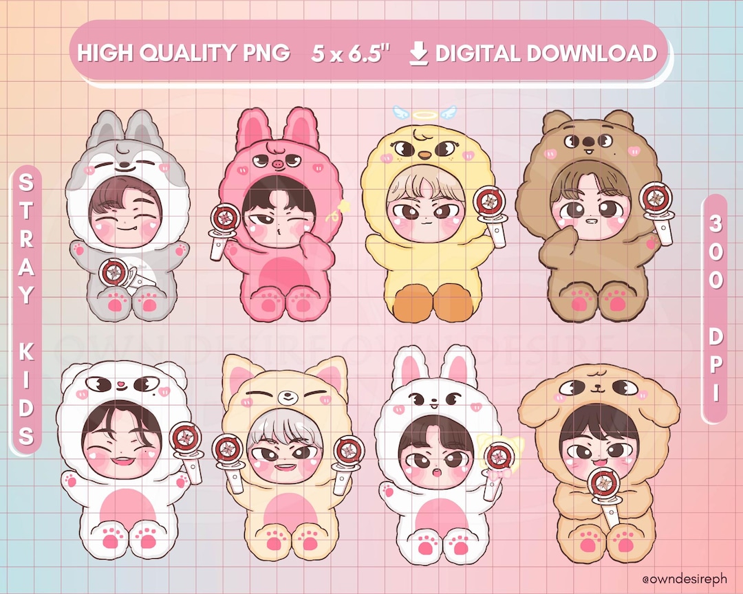 Stray Kids Png Vector Files, Skzoo Cute Chibi | Digital Kpop Star ...