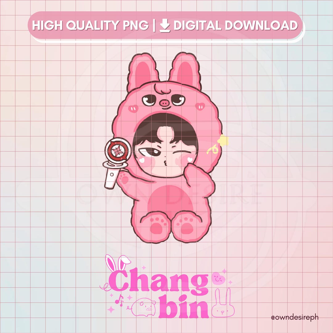 Stray Kids Png Vector File, Changbin, Skzoo Cricut | Digital Kpop ...