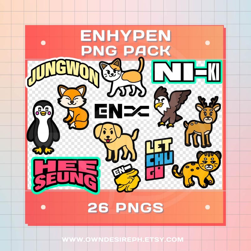 Enhypen Stickers - Etsy
