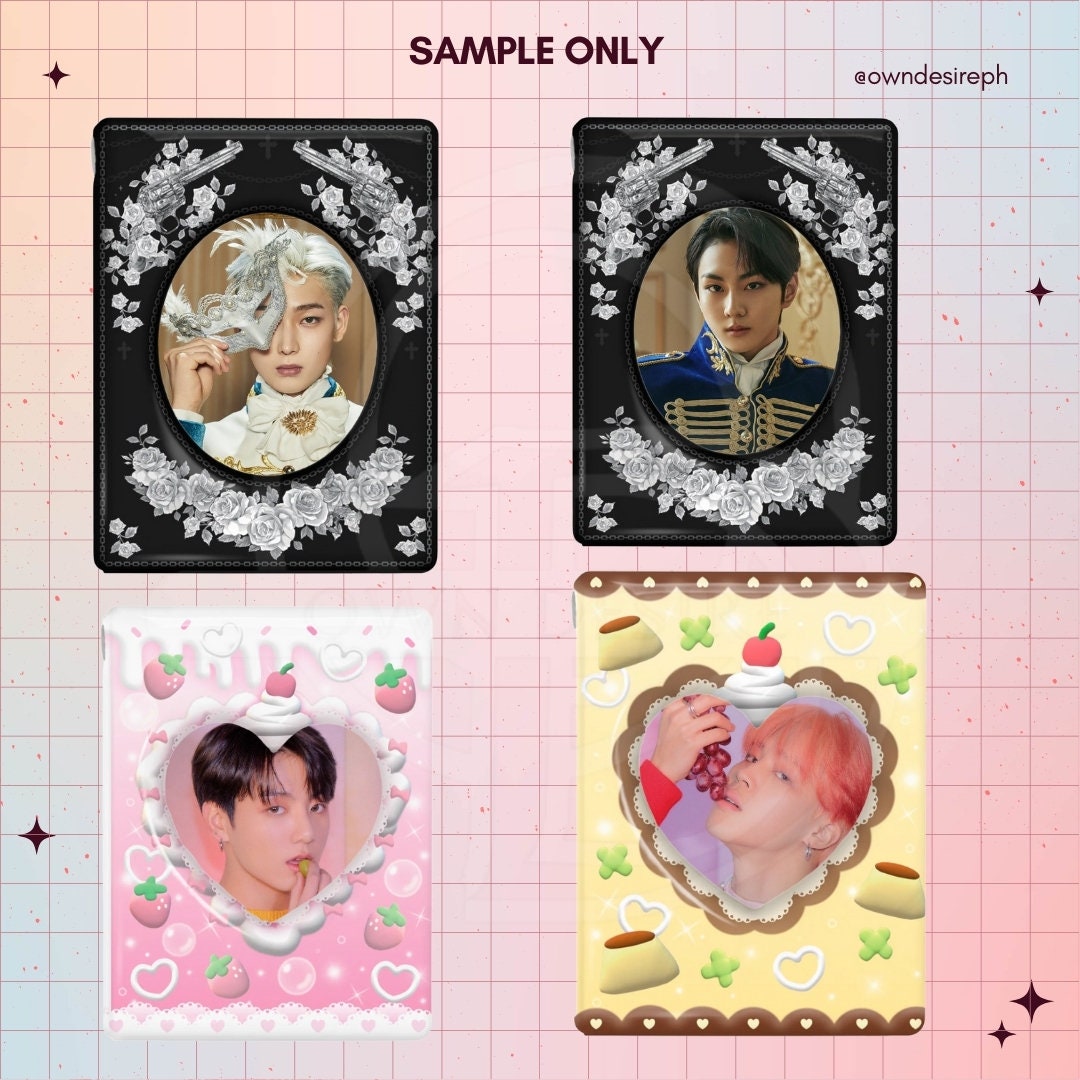 Customize Digital Photocard Frame PNG Template Kpop Stickers Polco ...