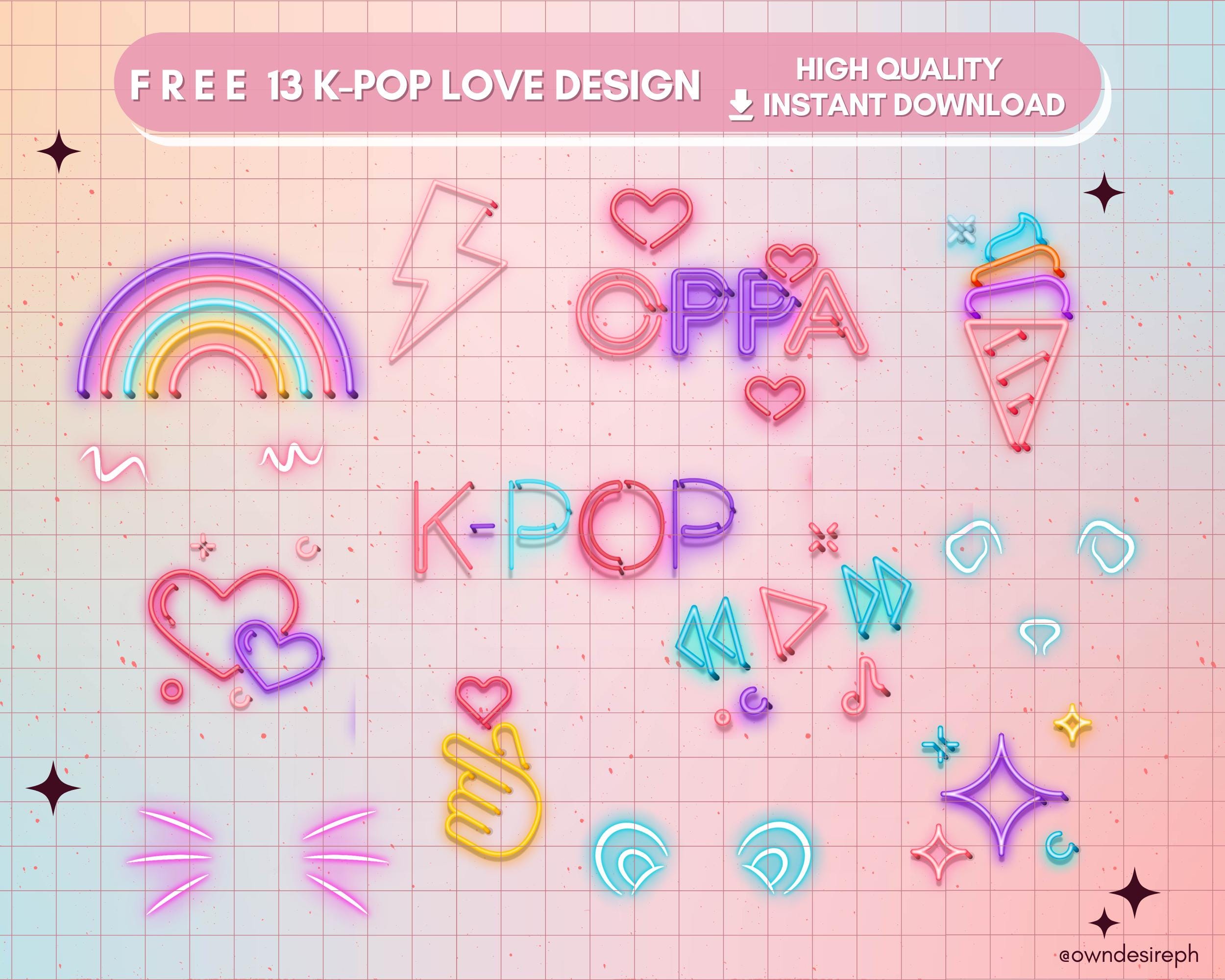 Kpop Photocard Frame: Pastel Deco PNG Template (digital Download) - Etsy