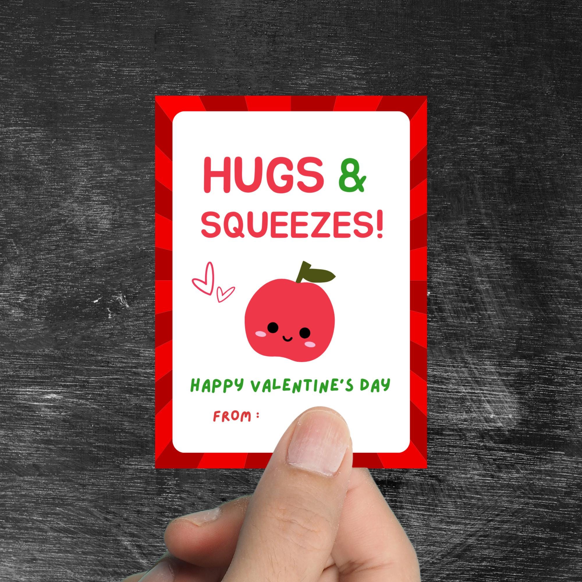Printable Applesauce Pouch Valentine Tags: Classroom Valentines (PDF ...