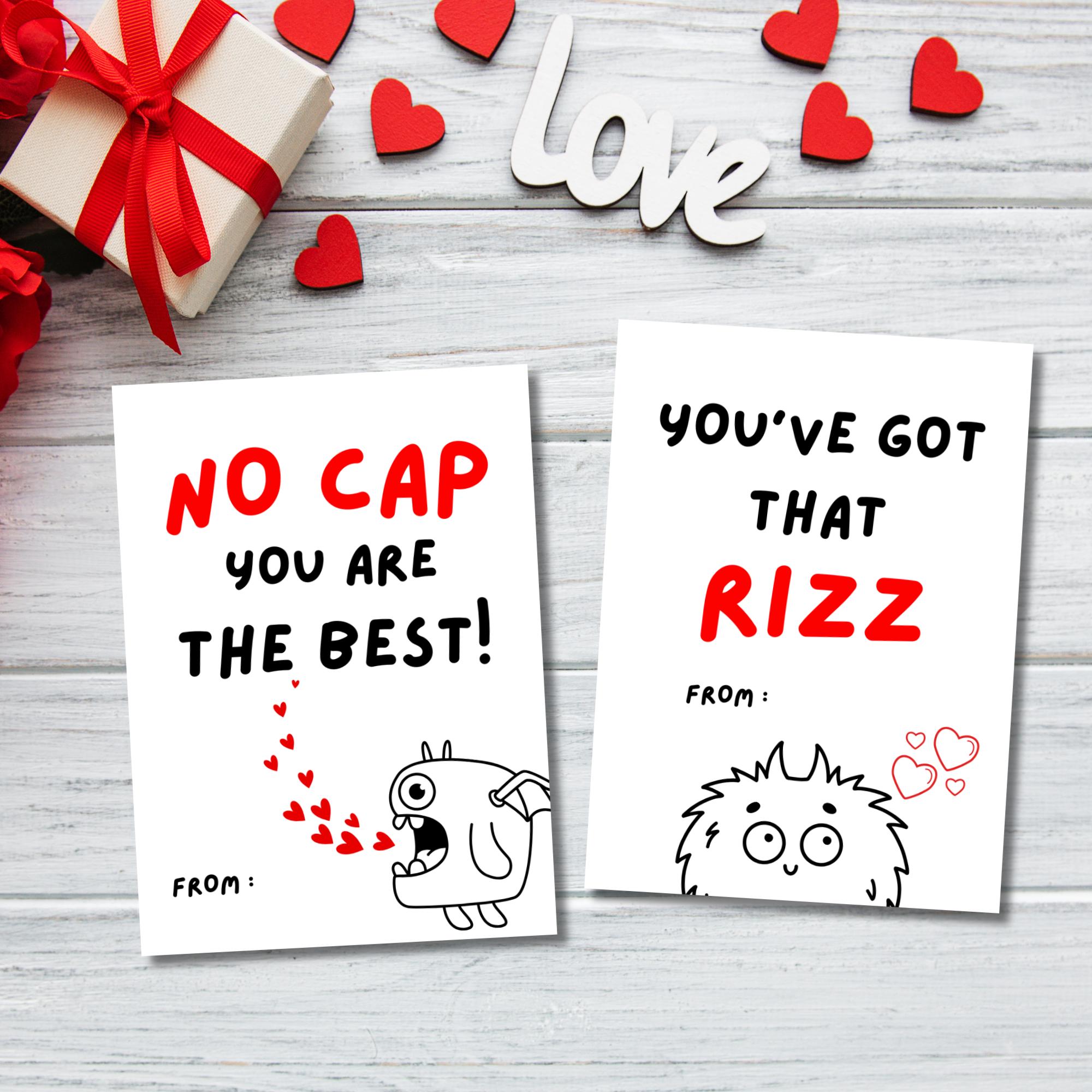 Slang Kids Valentine's Day Cards, Funny Printable Classroom Valentine ...