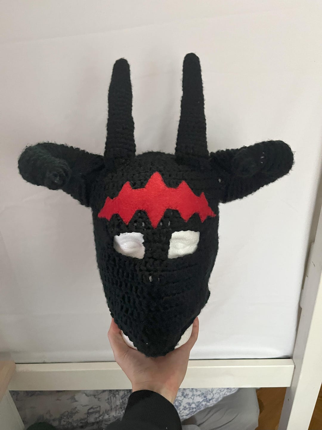 Crocheted Black Clover Devil Anime Inspired Balaclava - Etsy UK