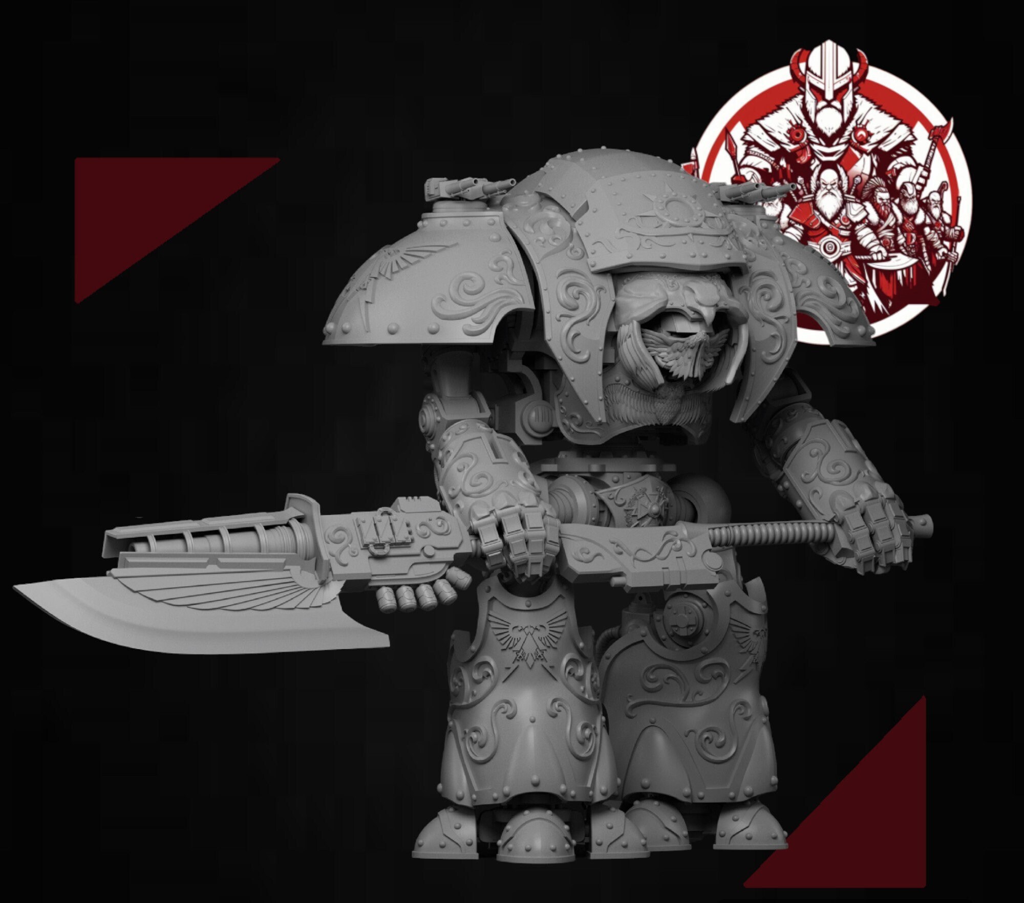 Custodies Knight / Premium 3D Printed Fantasy Tabletop Miniature 28mm ...