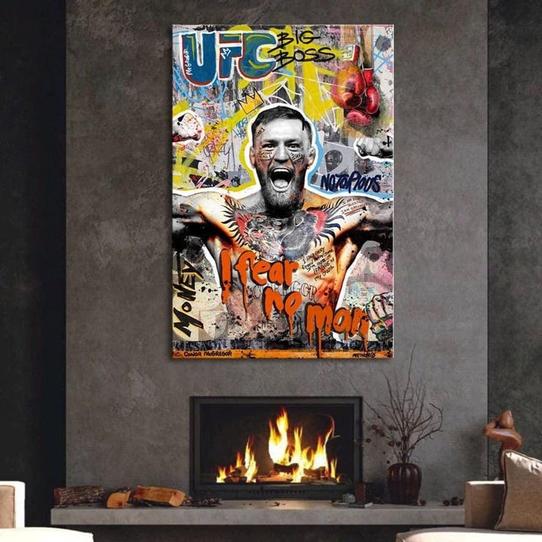 Conor Mcgregor Notorious Canvas Print - MMA Fighter Wall Art - Etsy