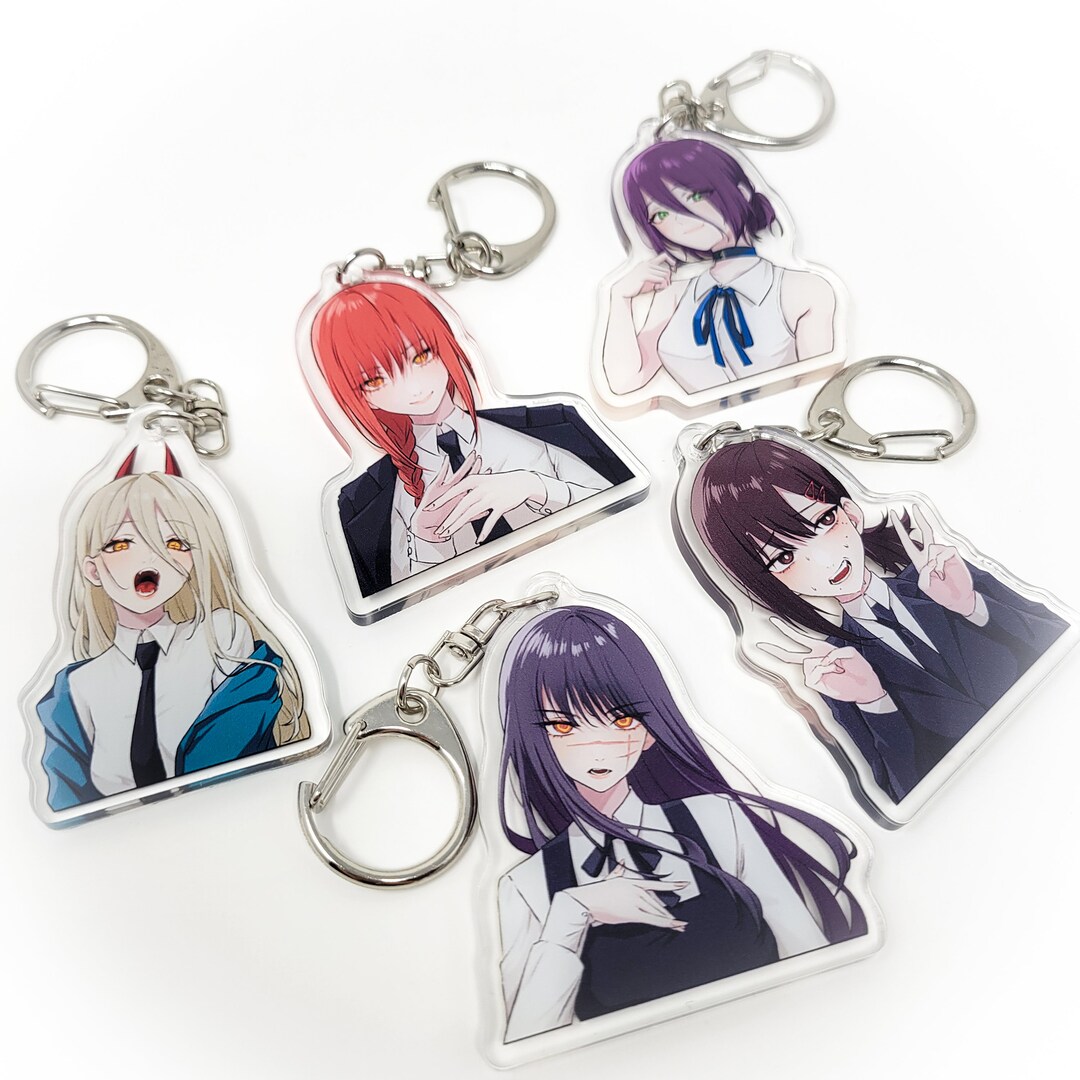 Chainsaw Man Keychain Power Makima Reze Yoru Asa Kobeni - Etsy