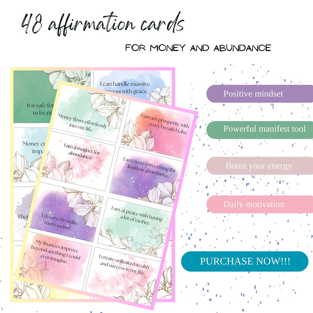 Affirmation Cards Printable, Affirmative Cards, Affirmation Cards ...