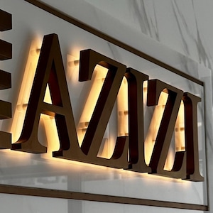 Custom Backlit Sign, Outdoor Metal Letters, Personalized LED Sign ...