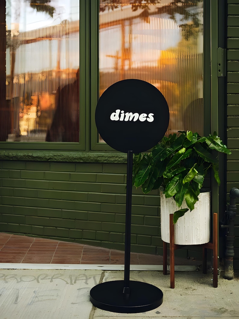 Customized Side Walk Sign, Outdoor Business Sign, Personalized Hanging ...