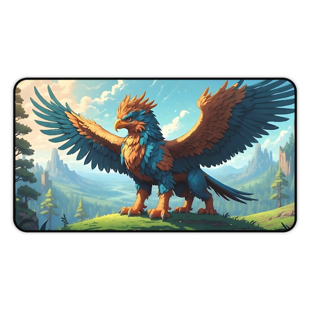 Large Desk Mat: Pixel Art Griffon Unleash the Majesty of Fantasy on ...