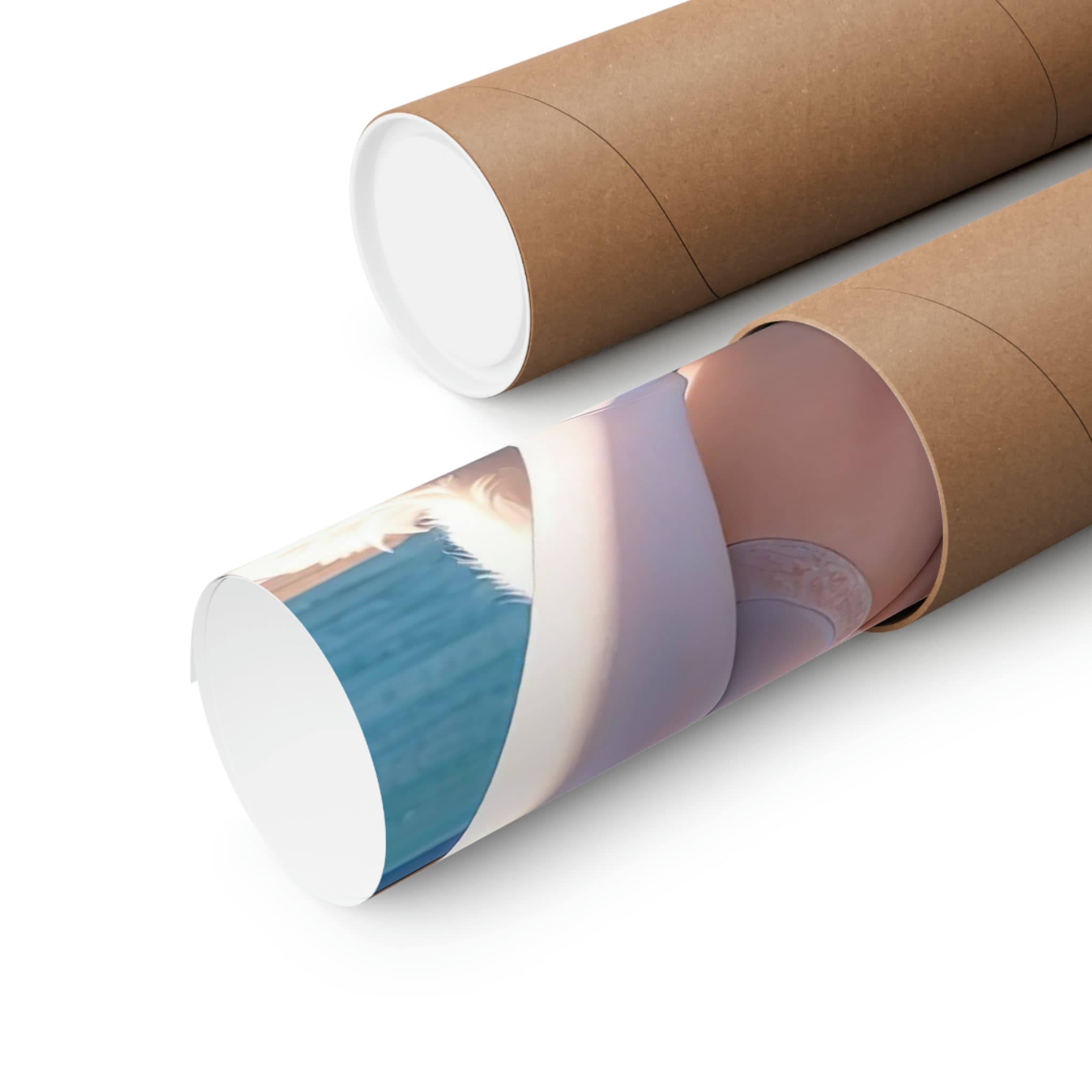 Cute Anime Cat Waifu Poster Bikini and White Stockings Kawaii Catgirl ...