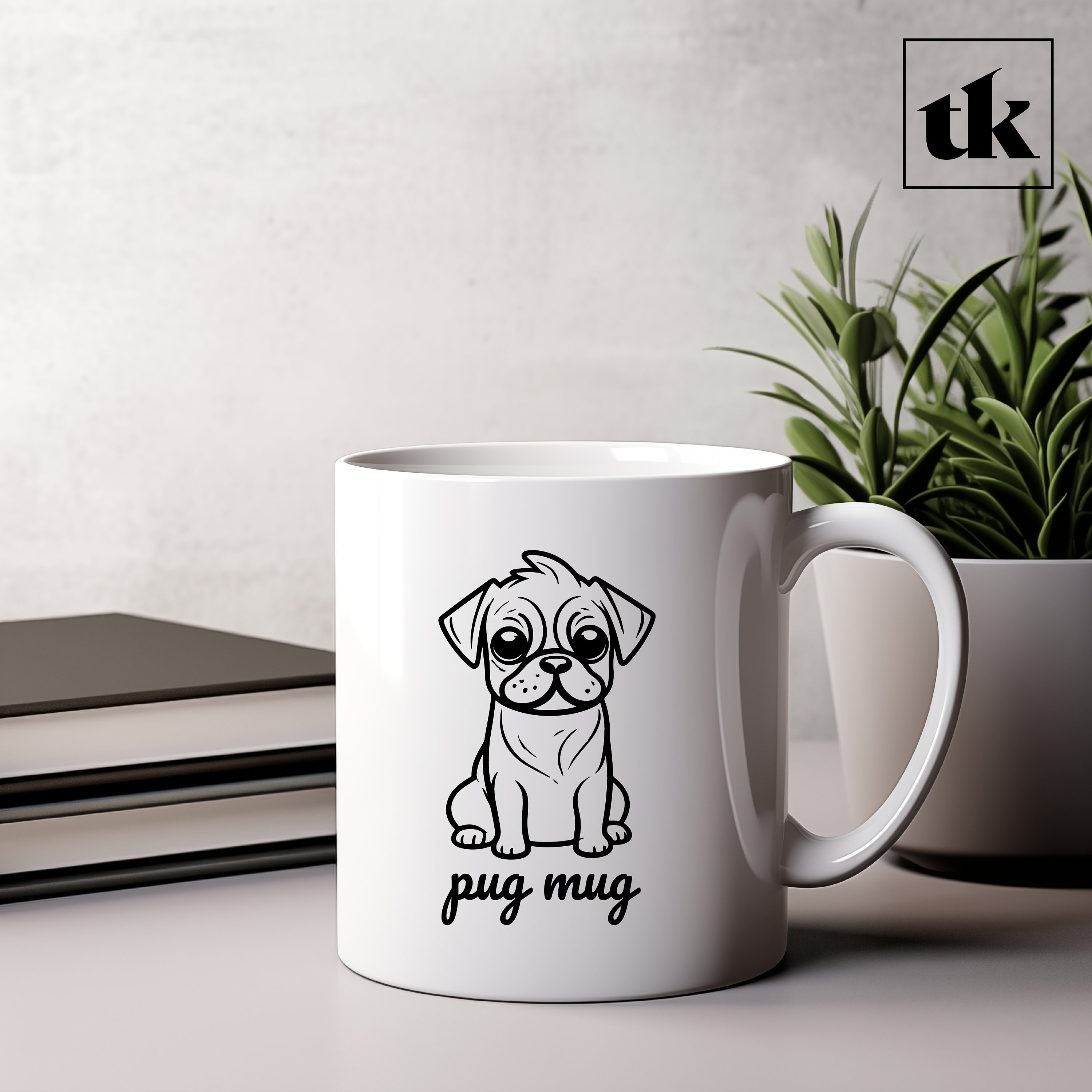 Pug Pug Bundle Plotter File Eps Svg Dxf Png Jpg Animal Dog Cricut ...