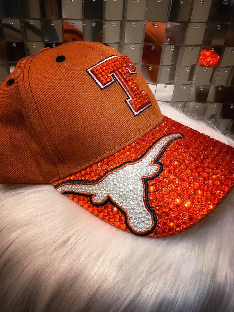 Bling Texas Longhorns Hat / All Glass Crystals / READY TO SHIP ...