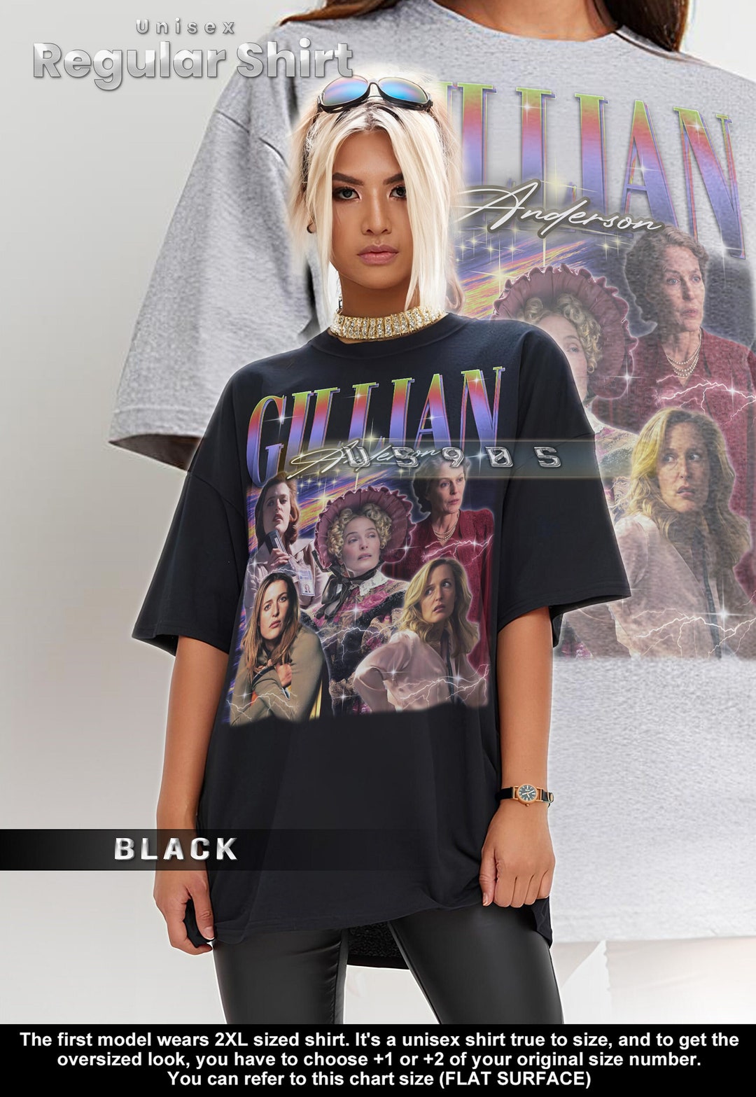 Camiseta vintage de Gillian Anderson, camiseta homenaje a Gillian ...