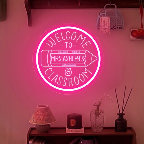 Neon Lights Classroom Decor - Etsy