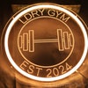 Led Sign Gym Decor Metal Led Art Led Light Decor Metal Sign Gym Gifts ...