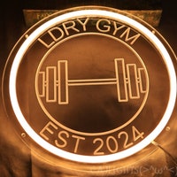 Led Sign Gym Decor Metal Led Art Led Light Decor Metal Sign Gym Gifts ...