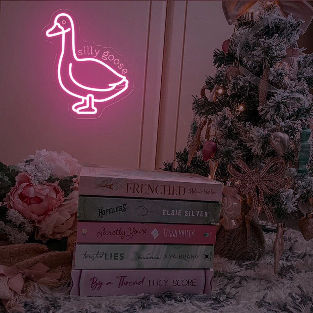 Silly Goose Neon Sign Cowboy Goose Neon Sign Gift for Her Silly Goose ...
