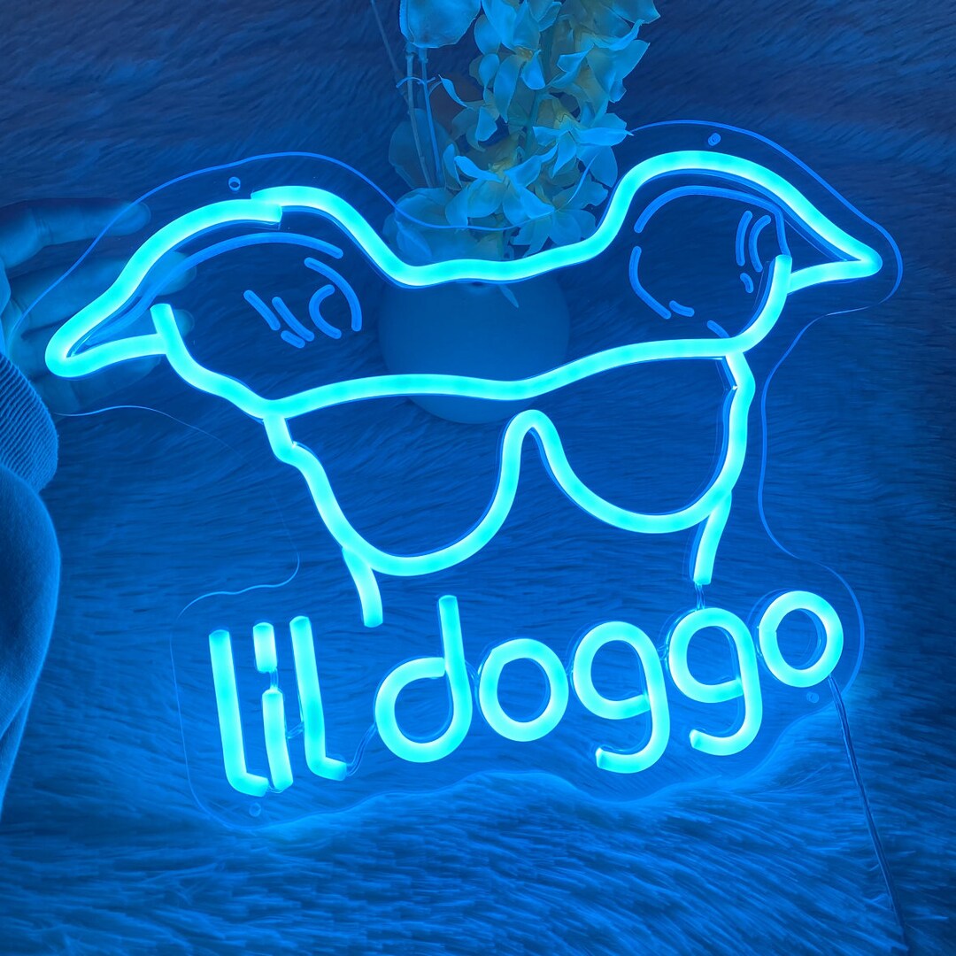 Custom Pet Ear Outline Neon Sign Pet Memorial Neon Sign Puppy Neon ...