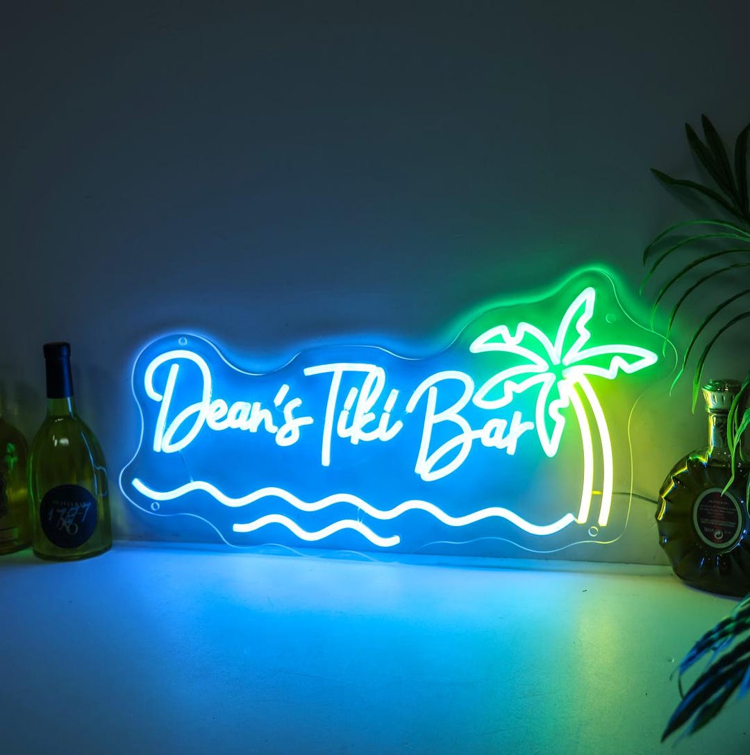 Custom Poolside Neon Sign: Waterproof Pool Bar Decor - Etsy