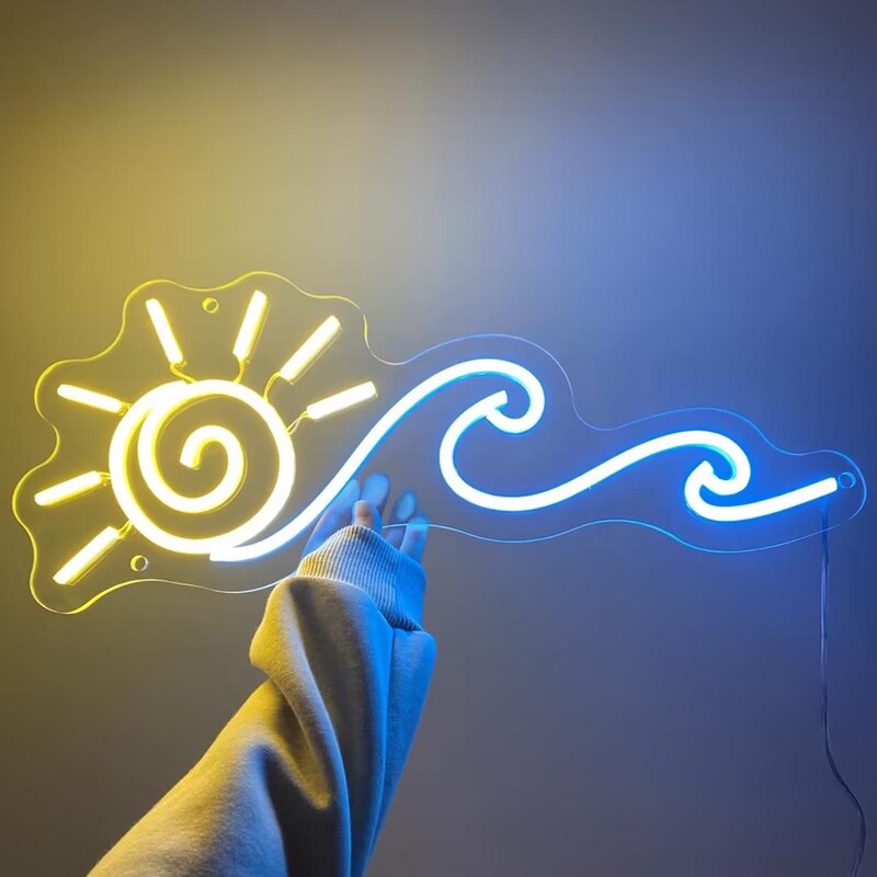 Wave Neon Sign - Etsy