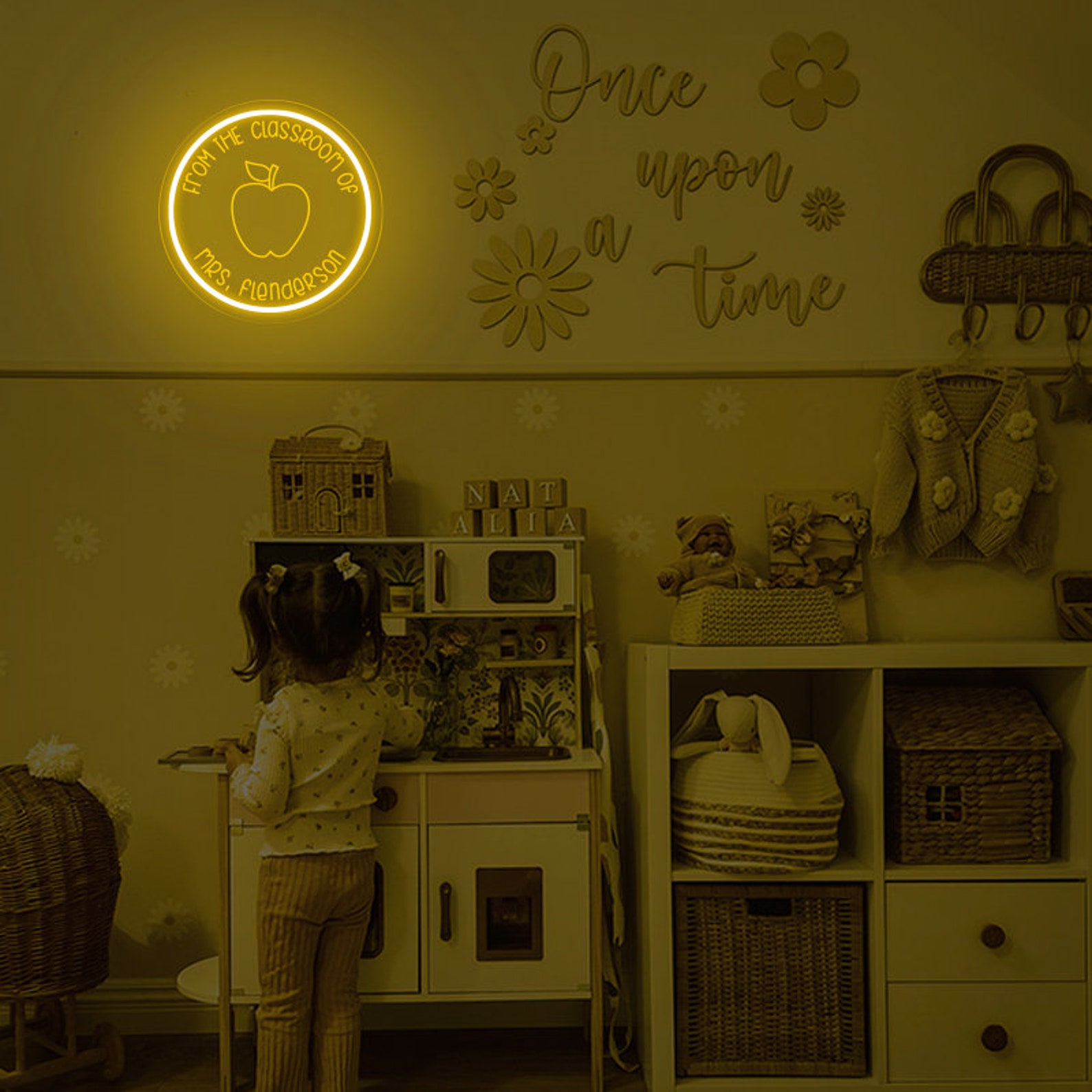 Teacher Name Neon Sign for Classroom From the Classroom Of... Door LED ...